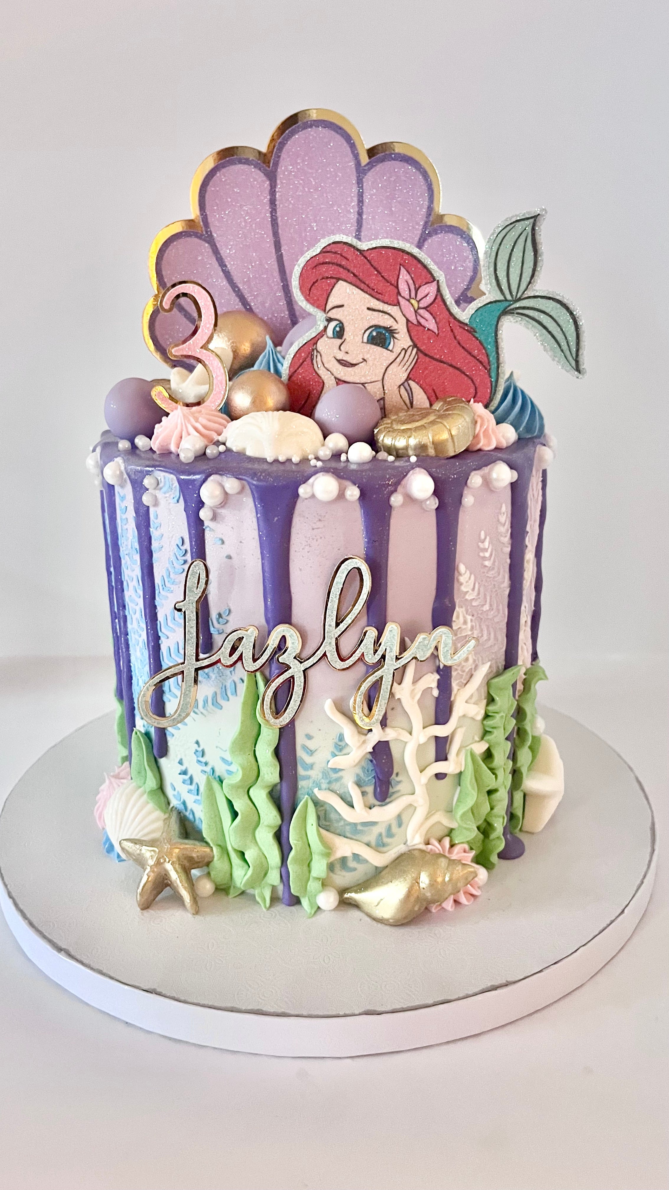 ariel drip cake
