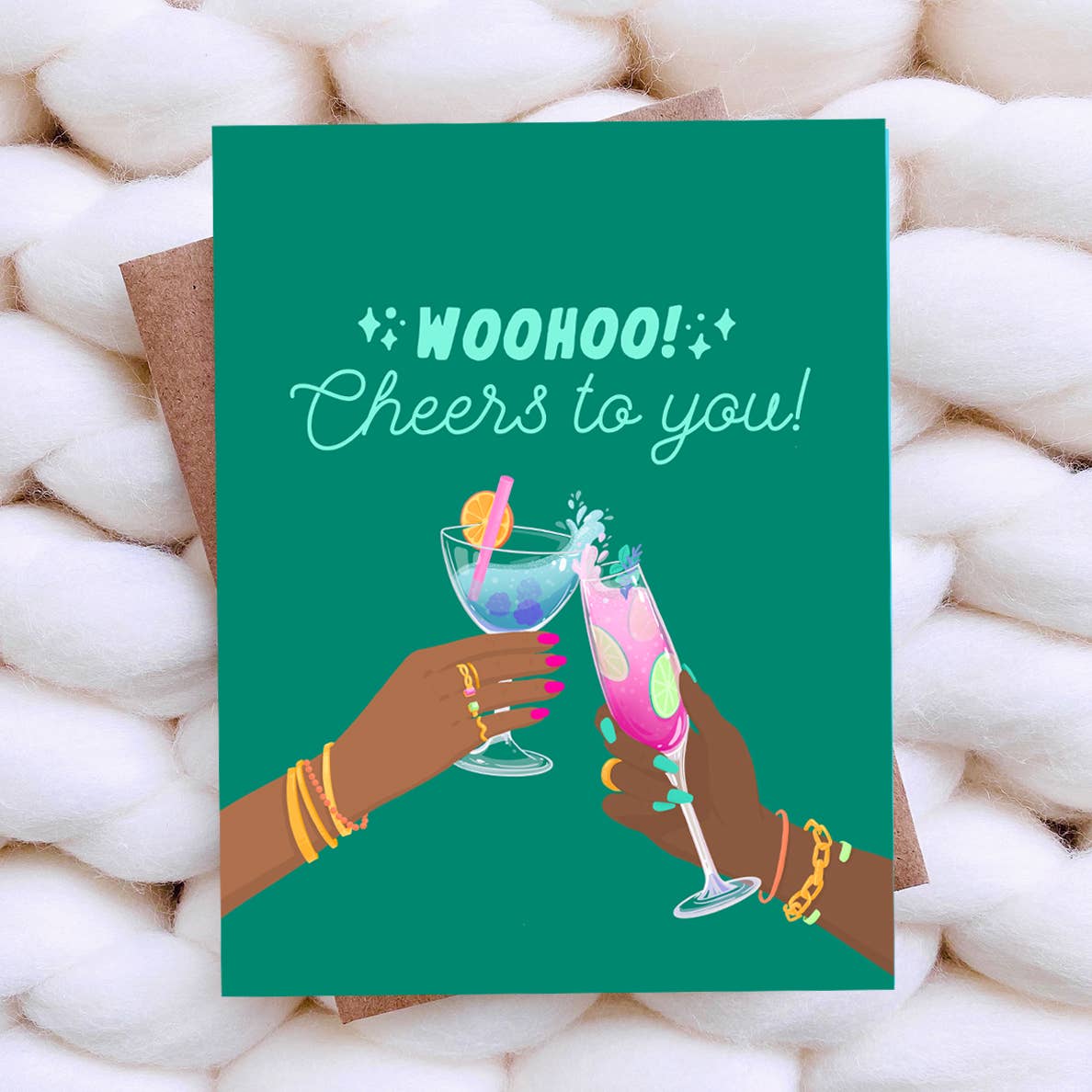 Cheers Birthday Card / Congratulations Card | Kali Cakes Bake Shop